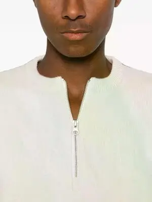 Extreme Cashmere Like Half-zip Drop-shoulder Sweater