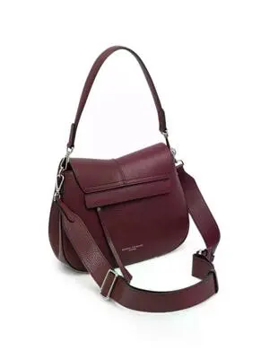 GIANNI CHIARINI Medium Helena Round Grained-leather Shoulder Bag