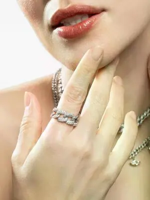 Shay Essential Link Diamond Ring - Silver