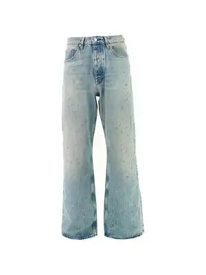 SUNFLOWER Relaxed Fit Paint-splatter Jeans