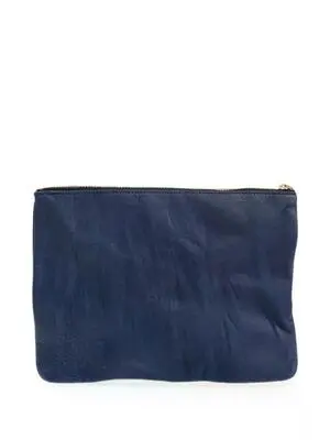Comme Des Garçons Logo-print Leather Pouch