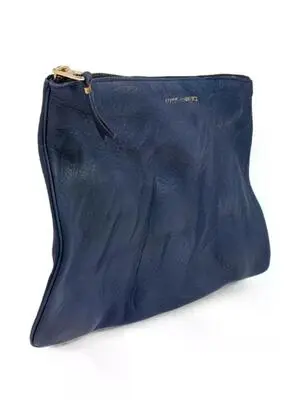 Comme Des Garçons Logo-print Leather Pouch