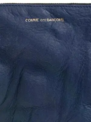 Comme Des Garçons Logo-print Leather Pouch