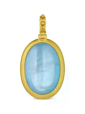 LEIGH MAXWELL Aquamarine Pendant Necklace - Gold