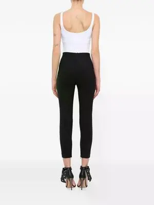 Alexander McQueen Cropped Zipped-hem Trousers
