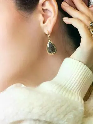 WITH LOVE Diamond Drop Earrings