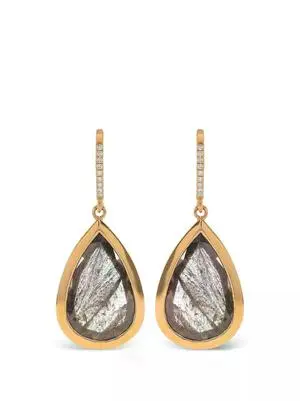 WITH LOVE Diamond Drop Earrings - Gold