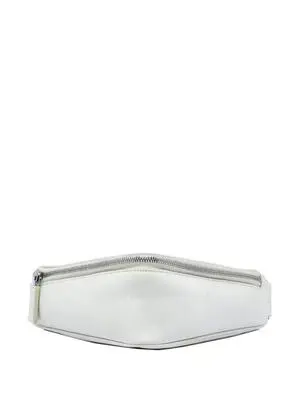 Prada 2013-2026 Saffiano Cuir Triangle Convertible Shoulder Bag - White