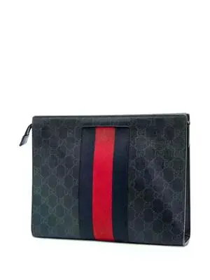 Gucci 2000-2015 Gg Supreme Web Clutch Bag