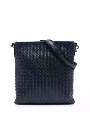 Bottega Veneta 2012-2026 Nappa Intrecciato Vn Crossbody Bag - Blue