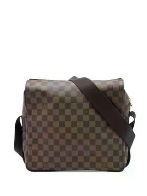 LOUIS VUITTON 2007 Damier Ebene Naviglio Crossbody Bag - Brown