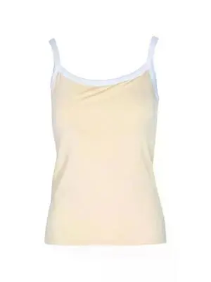 Dorothee Schumacher Contrast-trim Sleeveless Top - Neutrals