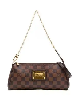 LOUIS VUITTON 2011 Damier Ebene Eva Satchel - Brown