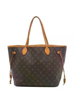 LOUIS VUITTON 2009 Monogram Neverfull Mm Tote Bag - Brown