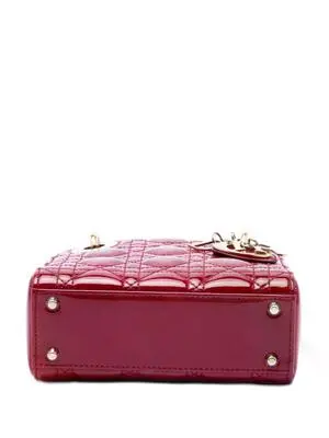 Dior 2017 Mini Patent Cannage Lady Satchel