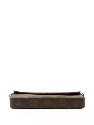 LOUIS VUITTON Monogram Pochette Felicie Crossbody Bag - Brown