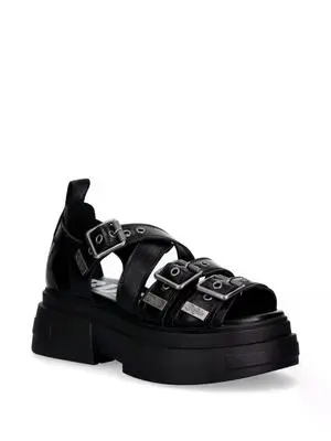 BUFFALO Bolt Buckle-strap Platform Sandals
