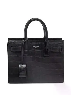 Saint Laurent Nano Sac De Jour Crocodile-effect Tote Bag