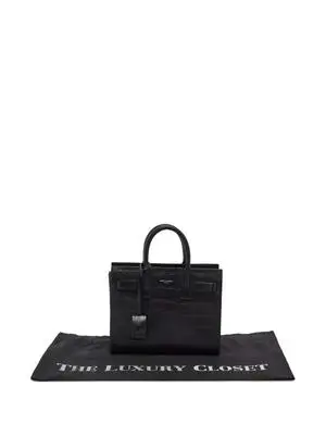 Saint Laurent Nano Sac De Jour Crocodile-effect Tote Bag