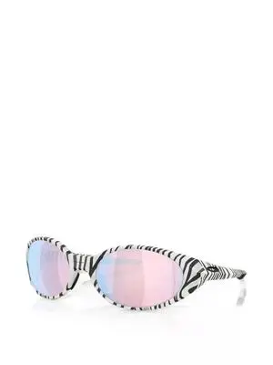 Oakley Zebra-print Cat Eye-frame Sunglasses