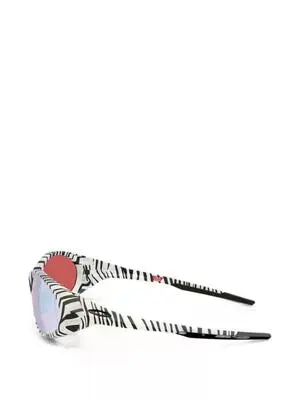 Oakley Zebra-print Cat Eye-frame Sunglasses
