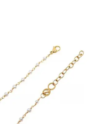 NIALAYA JEWELRY Evil Eye Pearl Pendant Necklace
