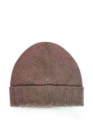 D4.0 Ribbed-knit Wool Beanie Hat