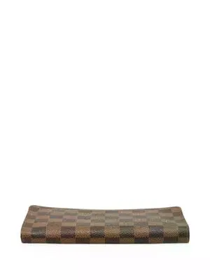 LOUIS VUITTON 2002 Damier Ebene Zippy Wallet Long Wallets