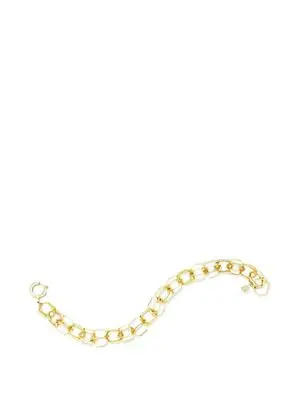 CADAR 18k Yellow Wide Link Bracelet
