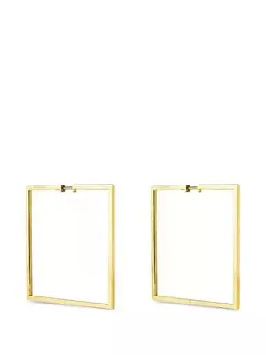 CADAR Foundation Square Hoop Earrings In 18k Yellow - Gold