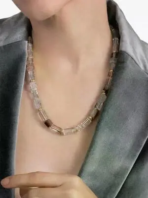 EDINA KISS Garden Quartz And Sapphire Beaded Necklace