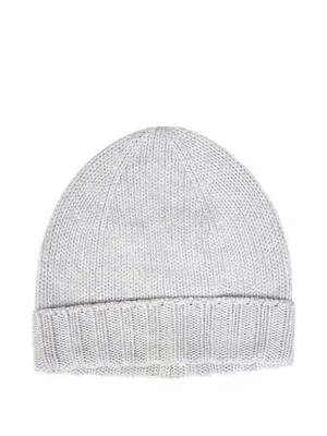 D4.0 Ribbed-knit Beanie Hat - Grey