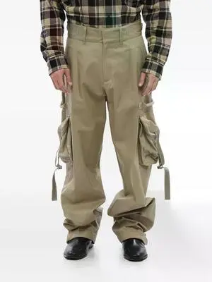Off-White Cargo Trousers With Zipped Pockets