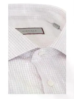 Canali Check-pattern Cotton Shirt