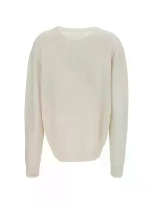 Extreme Cashmere V-neck Long Sleeve Sweater - Neutrals