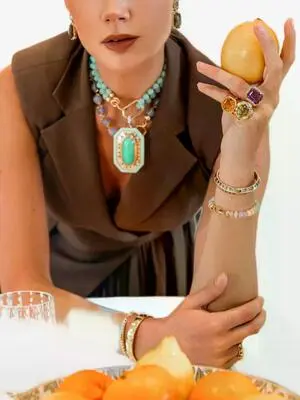 Harwell Godfrey Multi-stone Bangle Bracelet