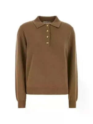 BLAZÉ MILANO Highland Polo Sweater - Brown