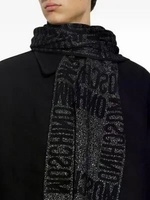 Moschino Logo-print Lurex Scarf