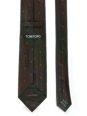 TOM FORD Polka Dot Ribbed Tie