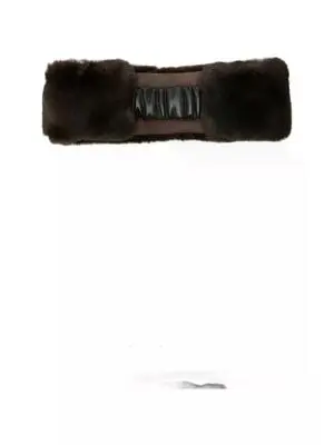 Apparis Faux-fur Elasticated Headband - Brown