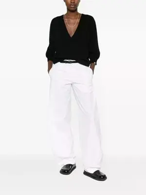 Extreme Cashmere V-neck Three-quarter Sleeve Sweater