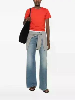 Extreme Cashmere Tina Cropped Short-sleeve T-shirt