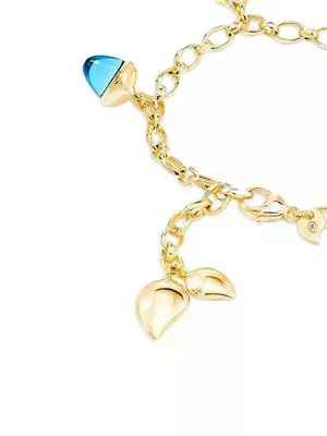 Tamara Comolli 18k Yellow Multi-stone Acorn Charm Bracelet