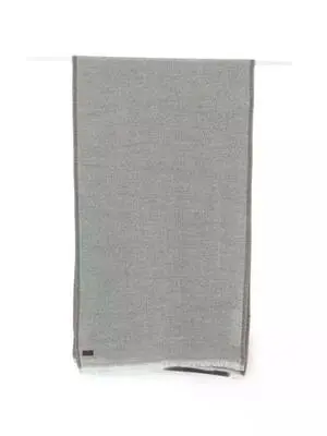 Canali Frayed Scarf - Grey