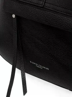 GIANNI CHIARINI Medium Helena Round Pebbled-leather Shoulder Bag