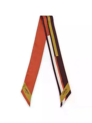 LANCEL Silk Twill Headband - Orange