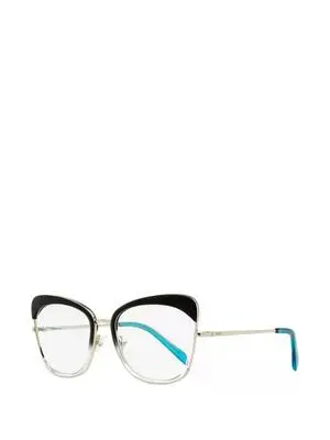 Emilio Pucci Butterfly Frame Eyeglasses - Silver