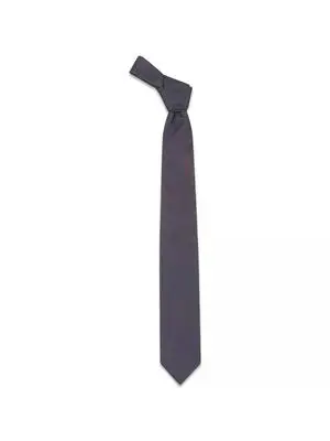 LARDINI Geometric Pattern Silk Tie - Blue