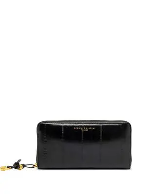 GIANNI CHIARINI Logo-detail Leather Wallet - Black