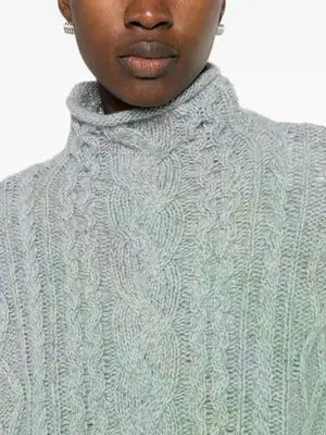 Eric Bompard Cable-stitch High-neck Sweater